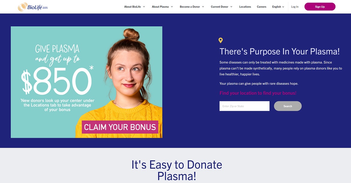 Highest Paying Plasma Donation Centers - Dollar Professor